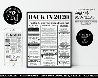 Back in 2020 Poster - Etsy