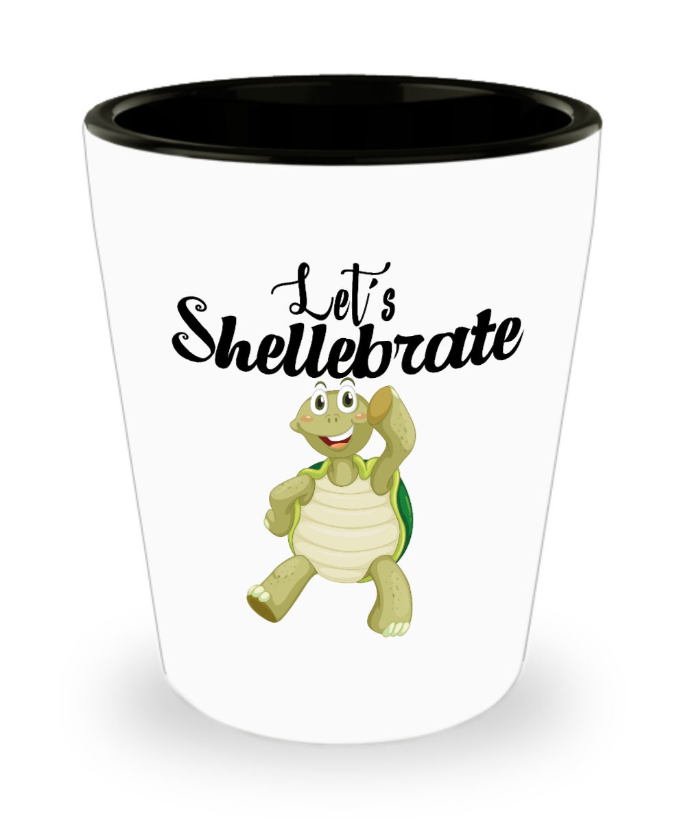 Sea Turtle Shot Glass Scuba Diver Gift Funny Shot Glasses | Etsy