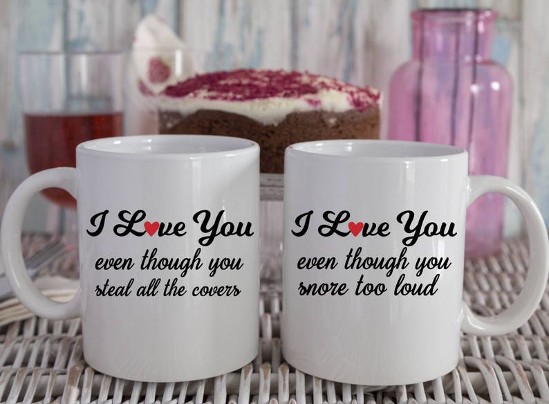 His and Hers Mugs Funny Rude Gift for Couples Matching Cups - Etsy