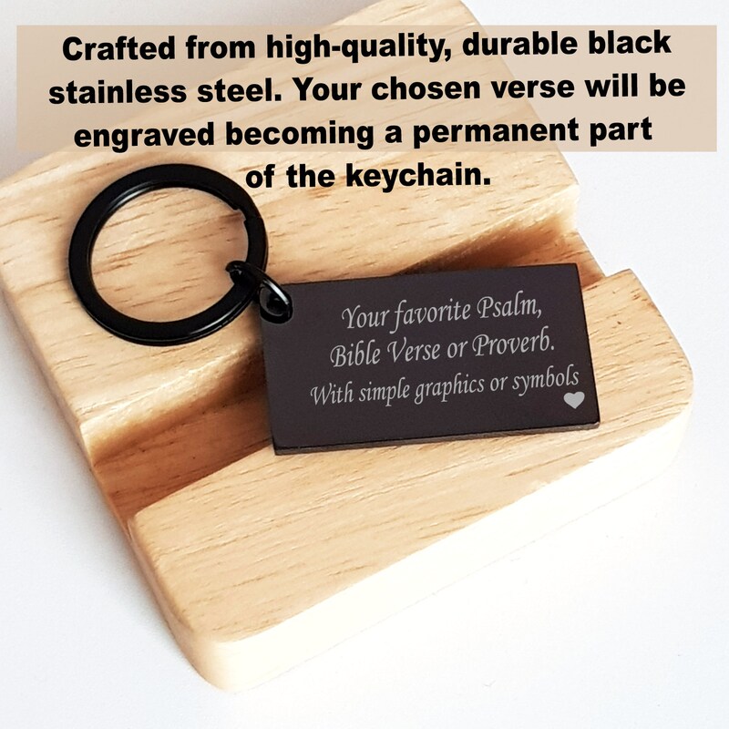 Bible Verse Keychain - Etsy