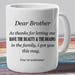 Dear Brother Mug Coffee Mug for Brother Funny Funny - Etsy
