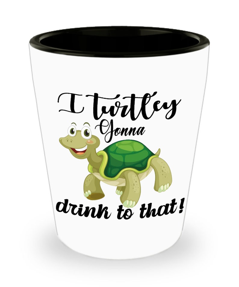 Sea Turtle Shot Glass Scuba Diver Gift Funny Shot Glasses | Etsy