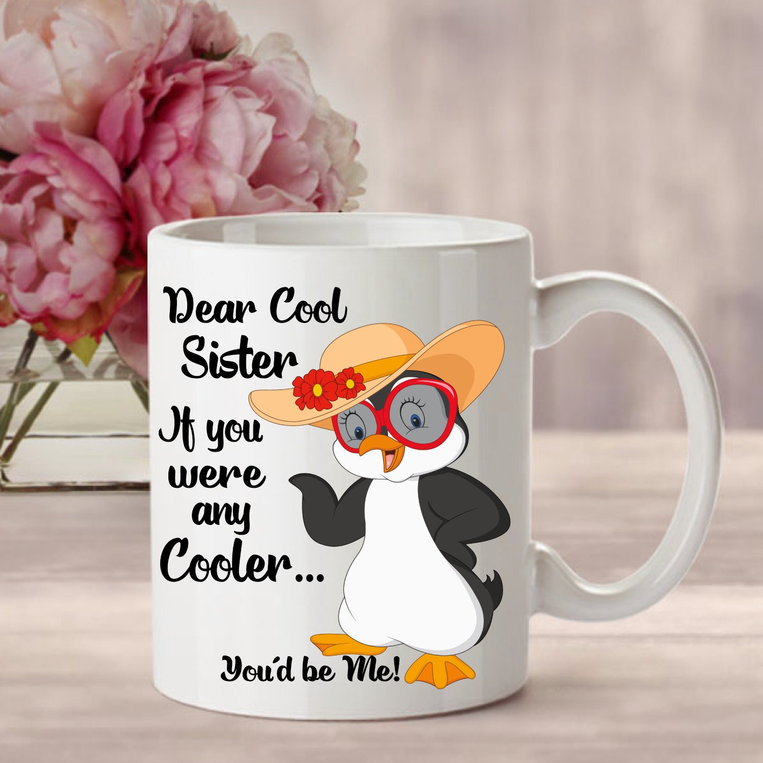 Cool Sister Penguin Mug Penguin gift for Sister Penguin | Etsy