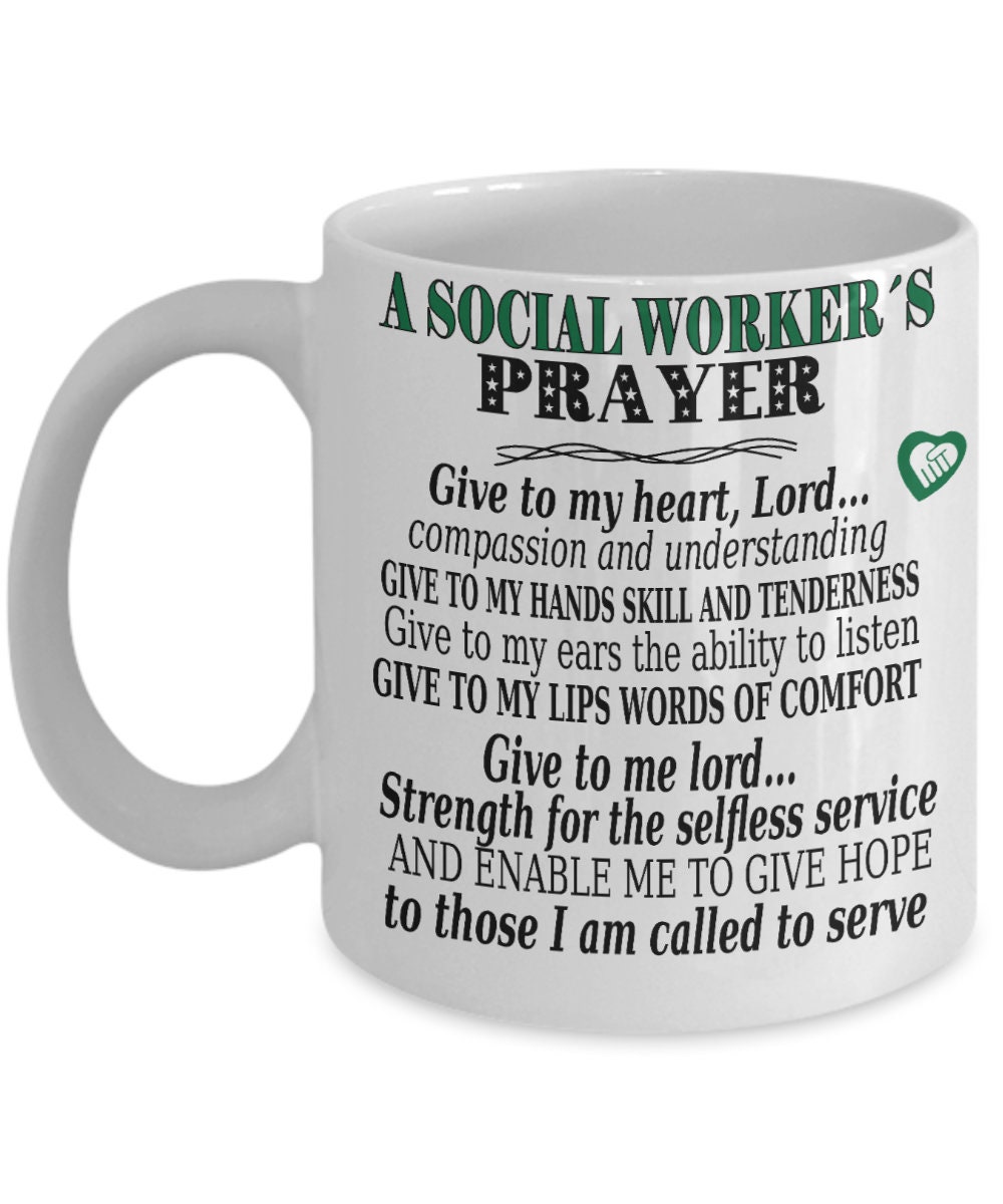 Social Worker Prayer Social Worker Stuff Social Work Mug | Etsy