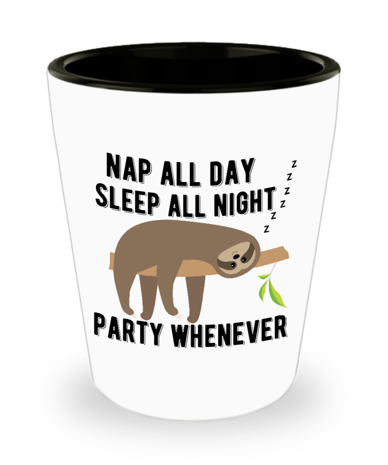 Sloth Related Gifts Funny Shot Glasses Sloth Gag Gift - Etsy