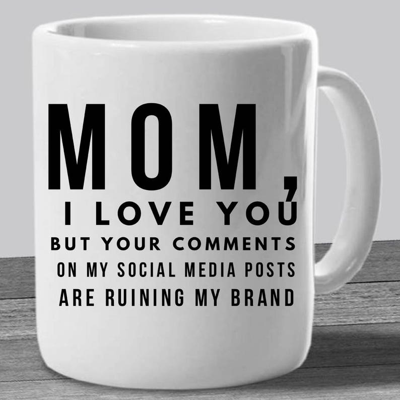 Internet Mom Social Media Posts Funny Mothers Mug Day Gift - Etsy