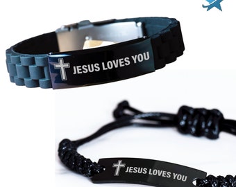Jesus Loves You - Jesus Loves Me - CHRISTIAN WRISTBAND - Jesus God ...