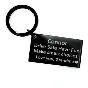Personalized Custom Engraved to My Favorite Grandson Key Chain in ...