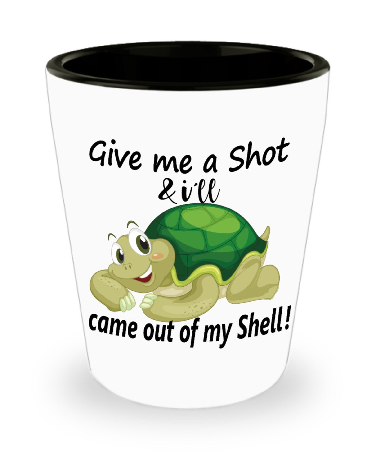 Sea Turtle Shot Glass Scuba Diver Gift Funny Shot Glasses | Etsy