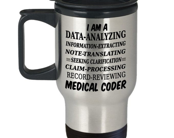 Medical Coder Travel Mug, Funny Travel Mug, Medical Coder Gifts ...