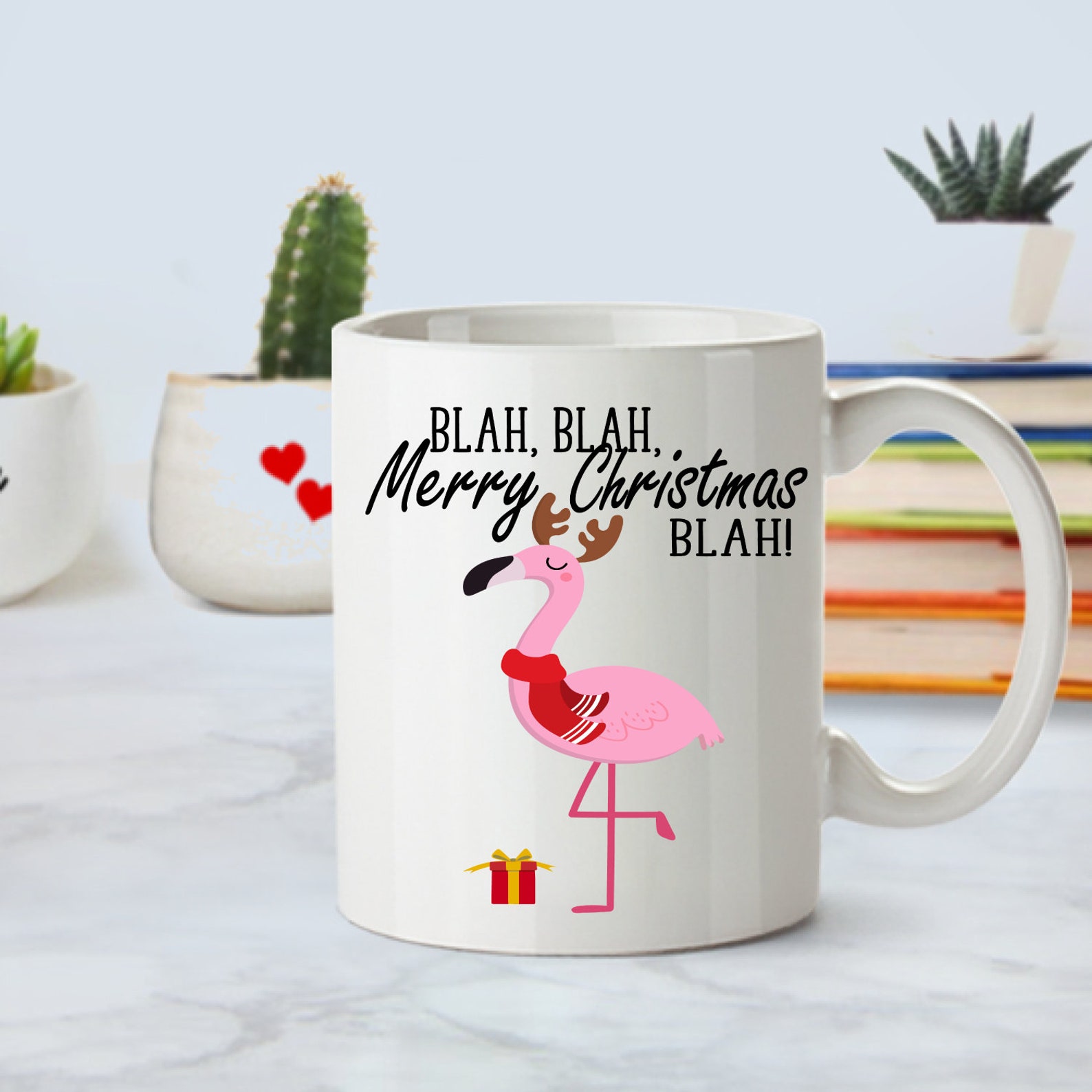 Flamingo Christmas Presents Pink Flamingo Merry Christmas - Etsy