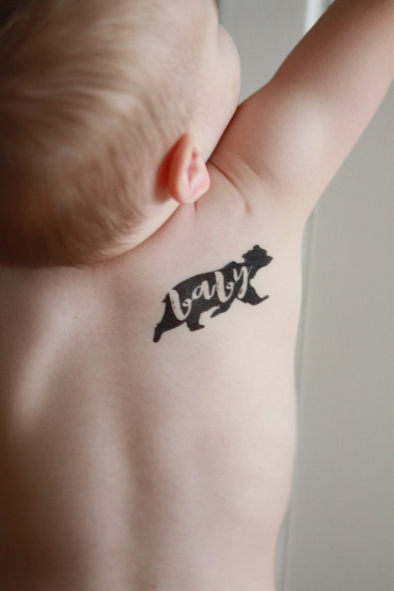 Baby bear tattoo - Bronctattooaus.com