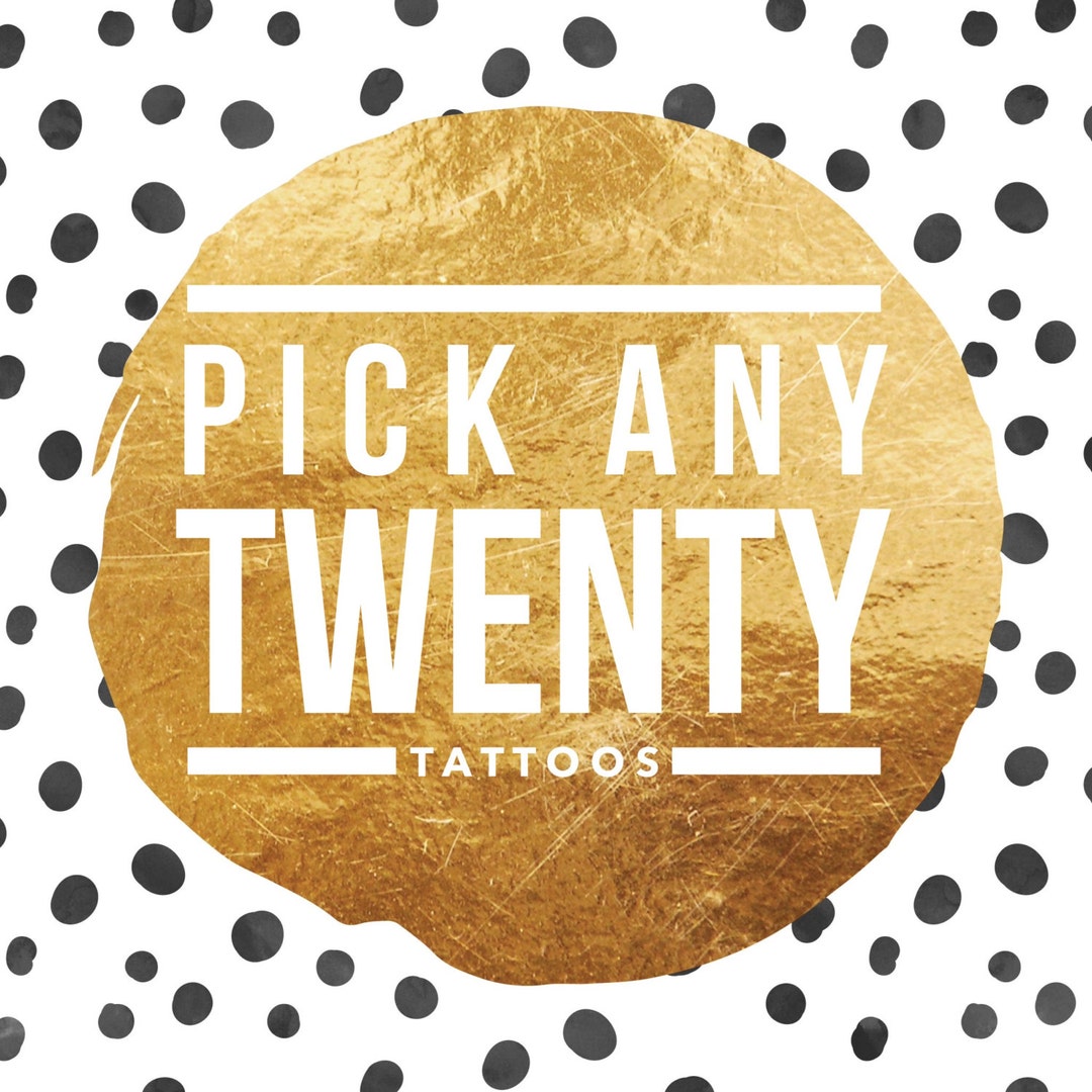 Pick Any 20 Tattoos / Choose Your Own / Create Your Own Set ...