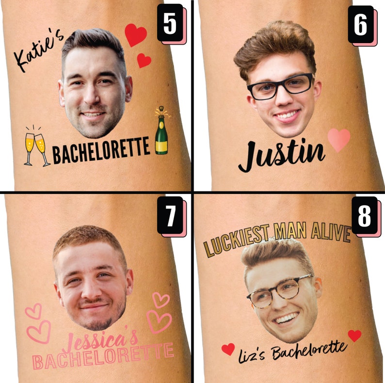 Custom Temporary Tattoos Custom Tattoos Custom Face Tattoos - Etsy