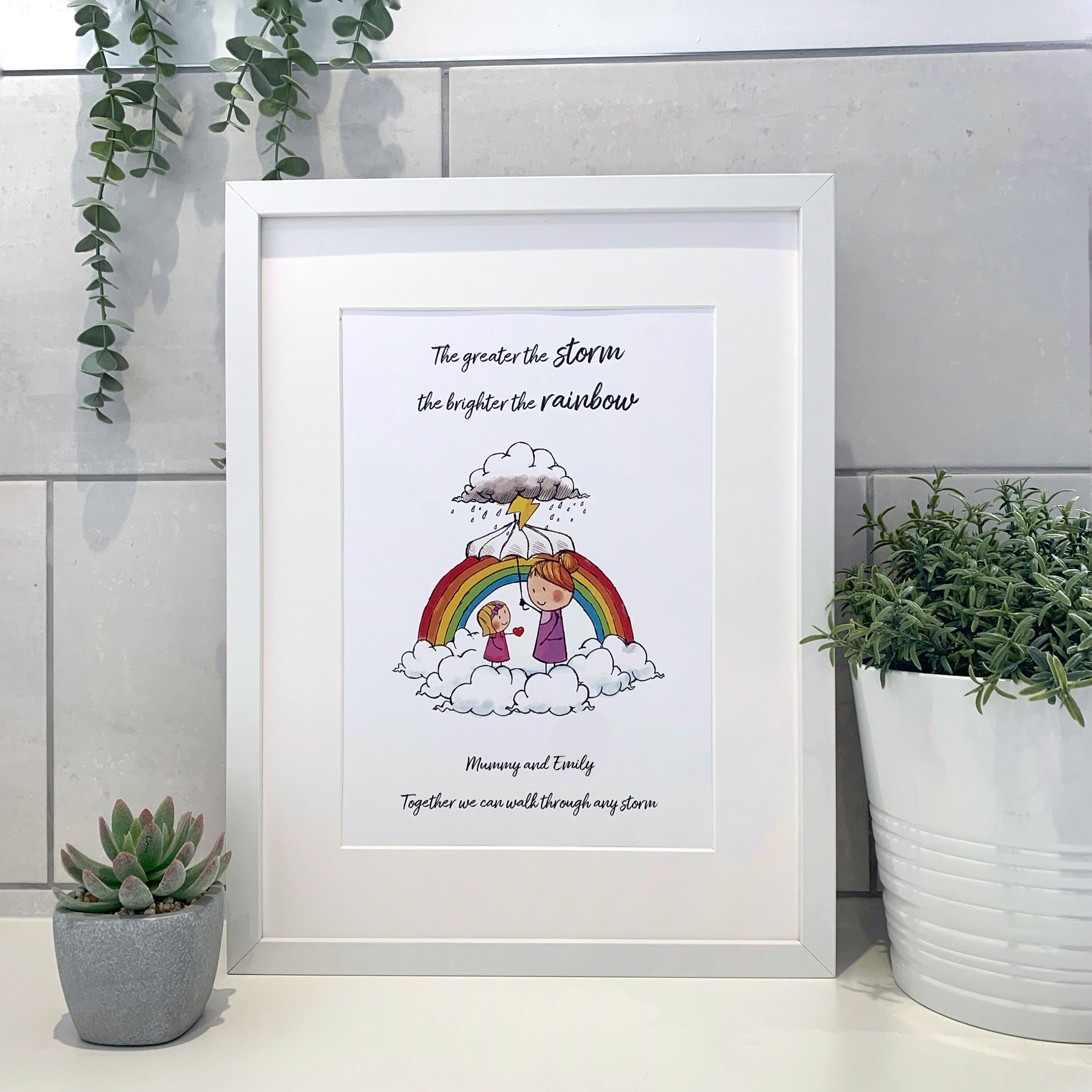 Rainbow Adoption Print Personalized Adoption Gift Adoption - Etsy