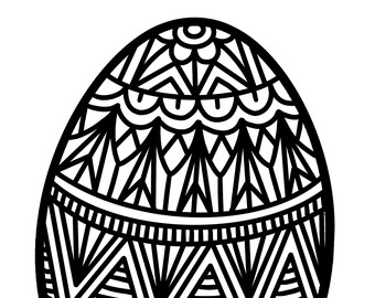 Mandala Easter Egg | Etsy