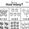 Spring-how Many, Counting Activity - Etsy