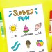 Summer Counting Objects Printable Activity/downloadable - Etsy UK