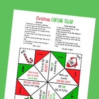 Christmas Joke Teller Cootie Catcher: Printable Kids Game (PDF) - Etsy