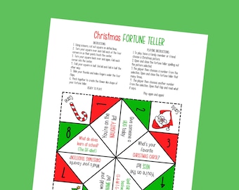 Christmas Movies Cootie Catcher Fortune Teller Digital Download - Etsy