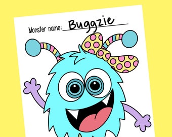 Create Your Own Monster Printable Craft Sheets, Activity Sheets, Paper ...
