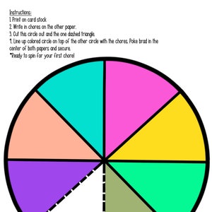 Chore Spinner Wheel - Etsy