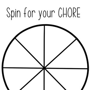 Chore Spinner Wheel - Etsy