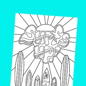 free coloring pages of surfs up