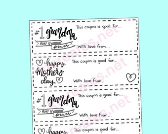 Printable Grandma Coupons Printable Coupons for Grandma Coupon Book ...