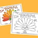 Fall/thanksgiving Coloring Page Activity for Kids and Adults - Etsy