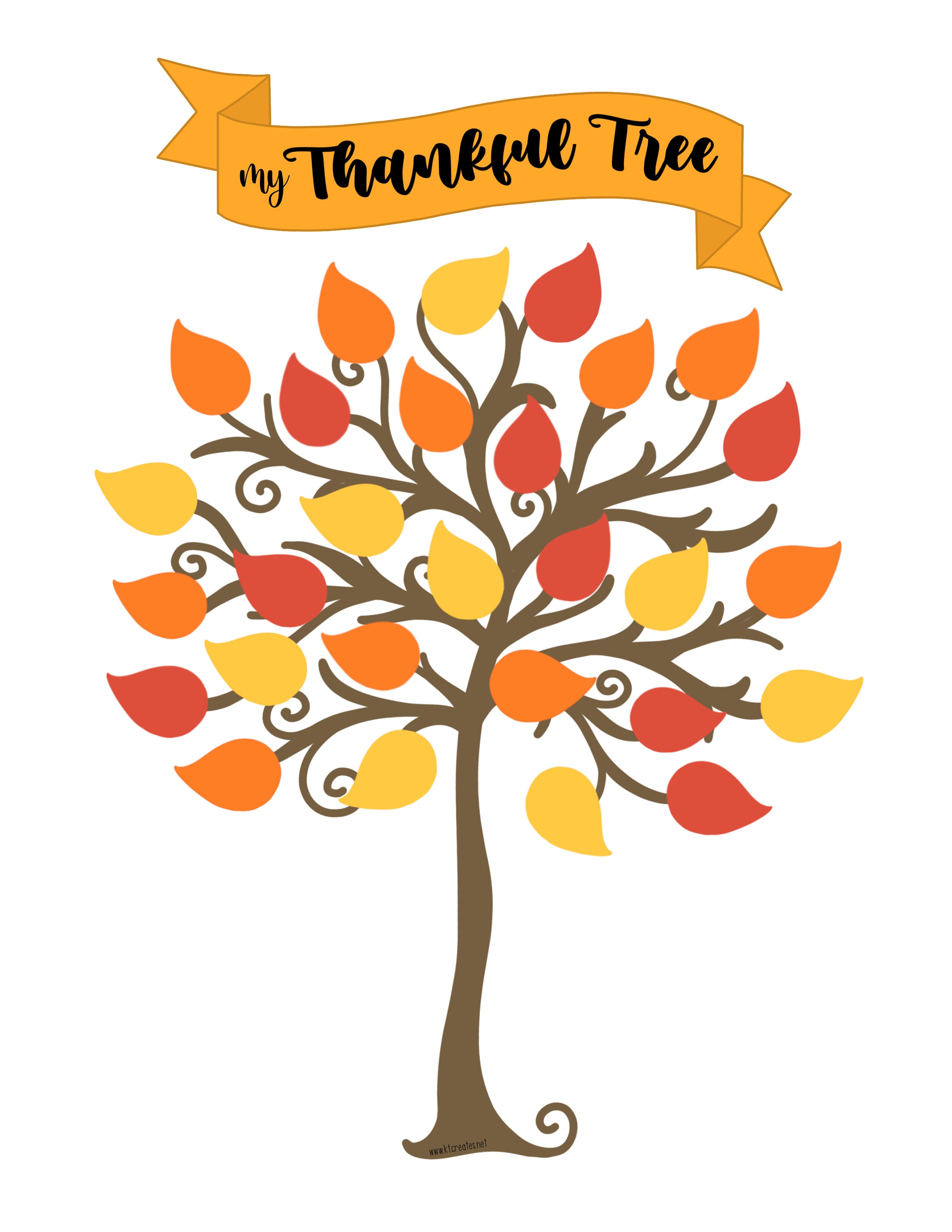 Thankful Tree Printables - Etsy