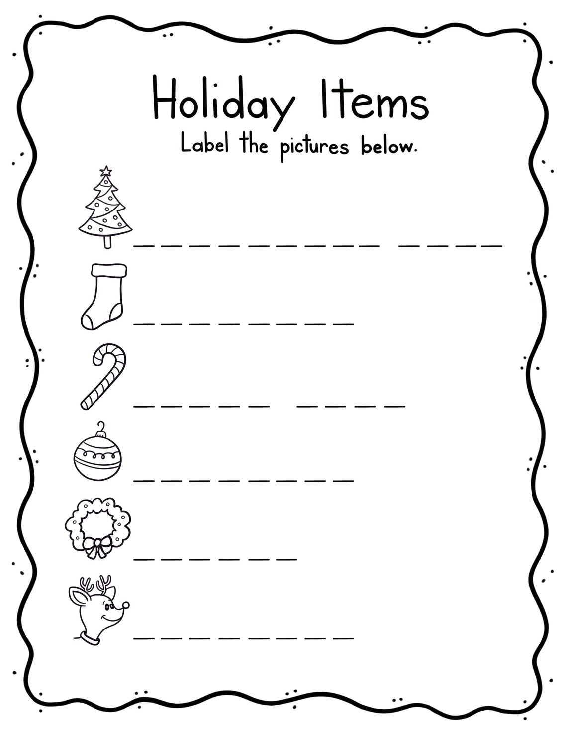 My Winter Christmas Activity/worksheet Booklet 7 Fun Pages - Etsy