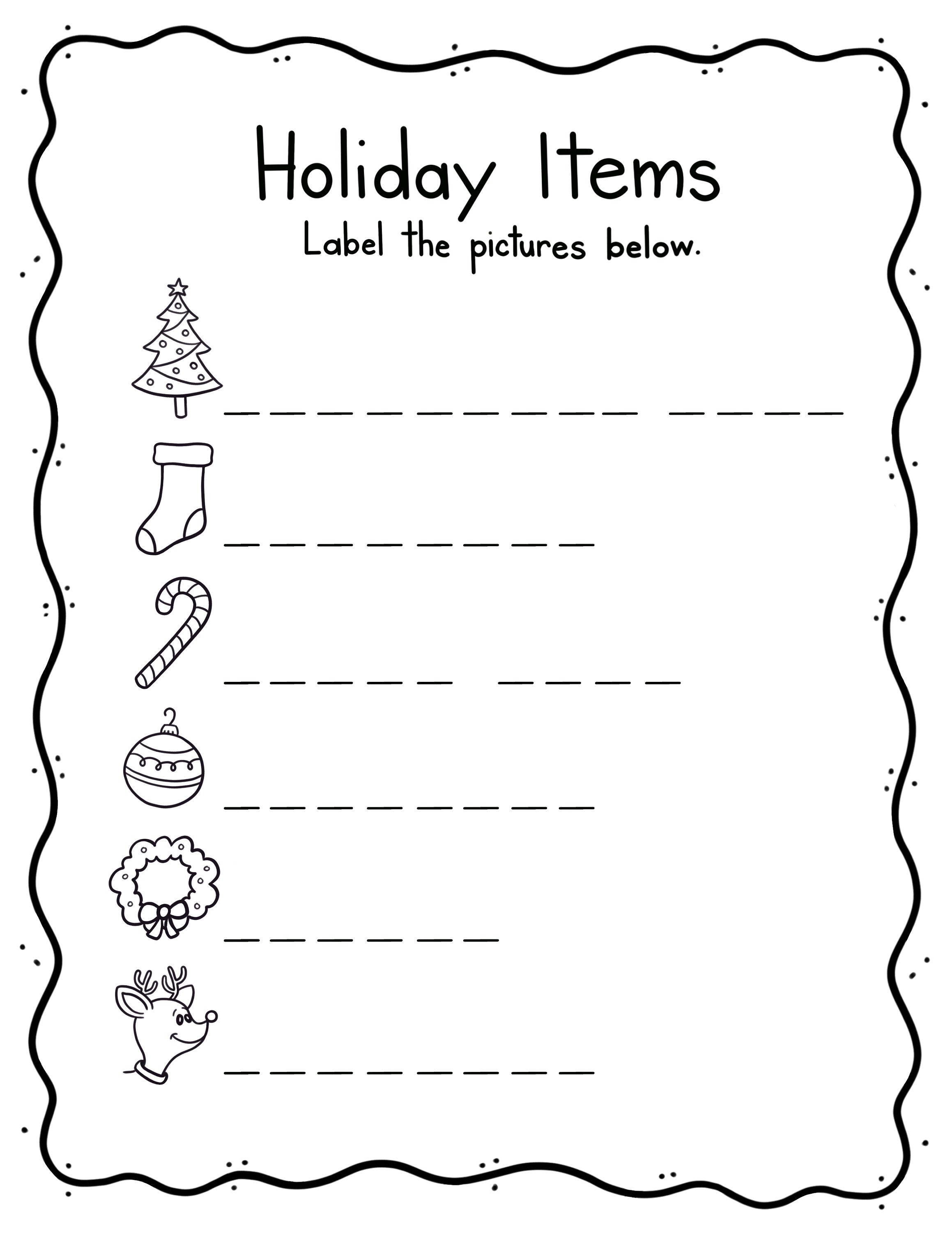 My Winter Christmas Activity/worksheet Booklet 7 Fun Pages - Etsy