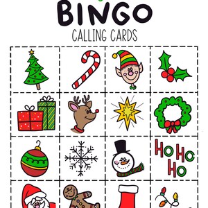 Christmas Bingo- Set of 5! - Etsy