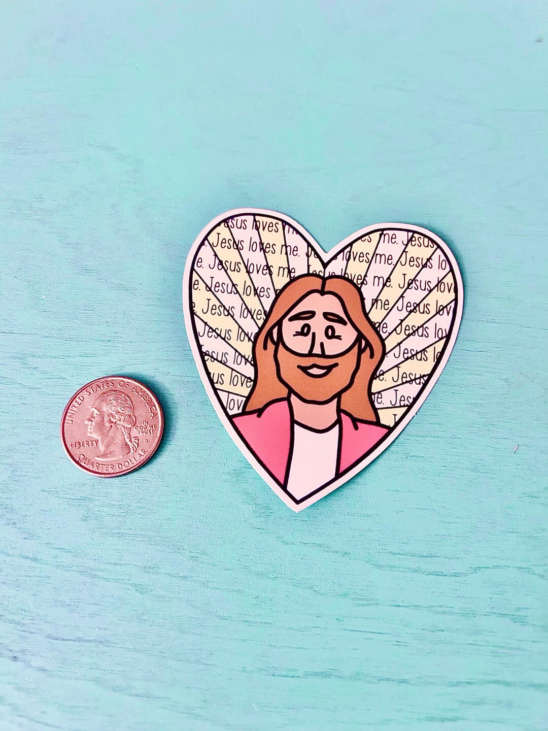 Church Vinyl Sticker, Jesus Loves Me Sticker, Primary, Kids, Christian ...