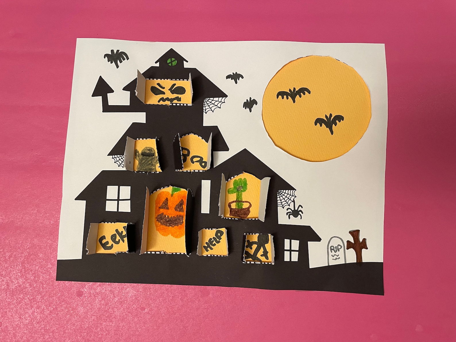 Halloween Haunted Mansion Kids Craft-printable - Etsy