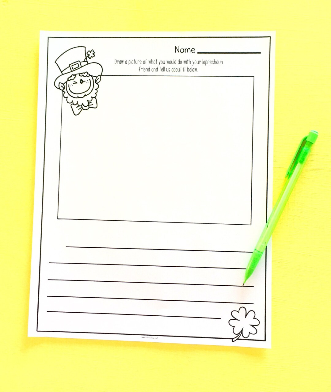 St Patricks Writing Prompt - Etsy