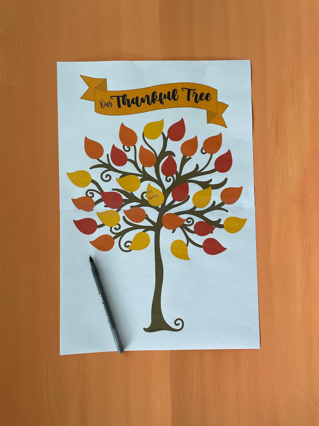 Thankful Tree Printables - Etsy