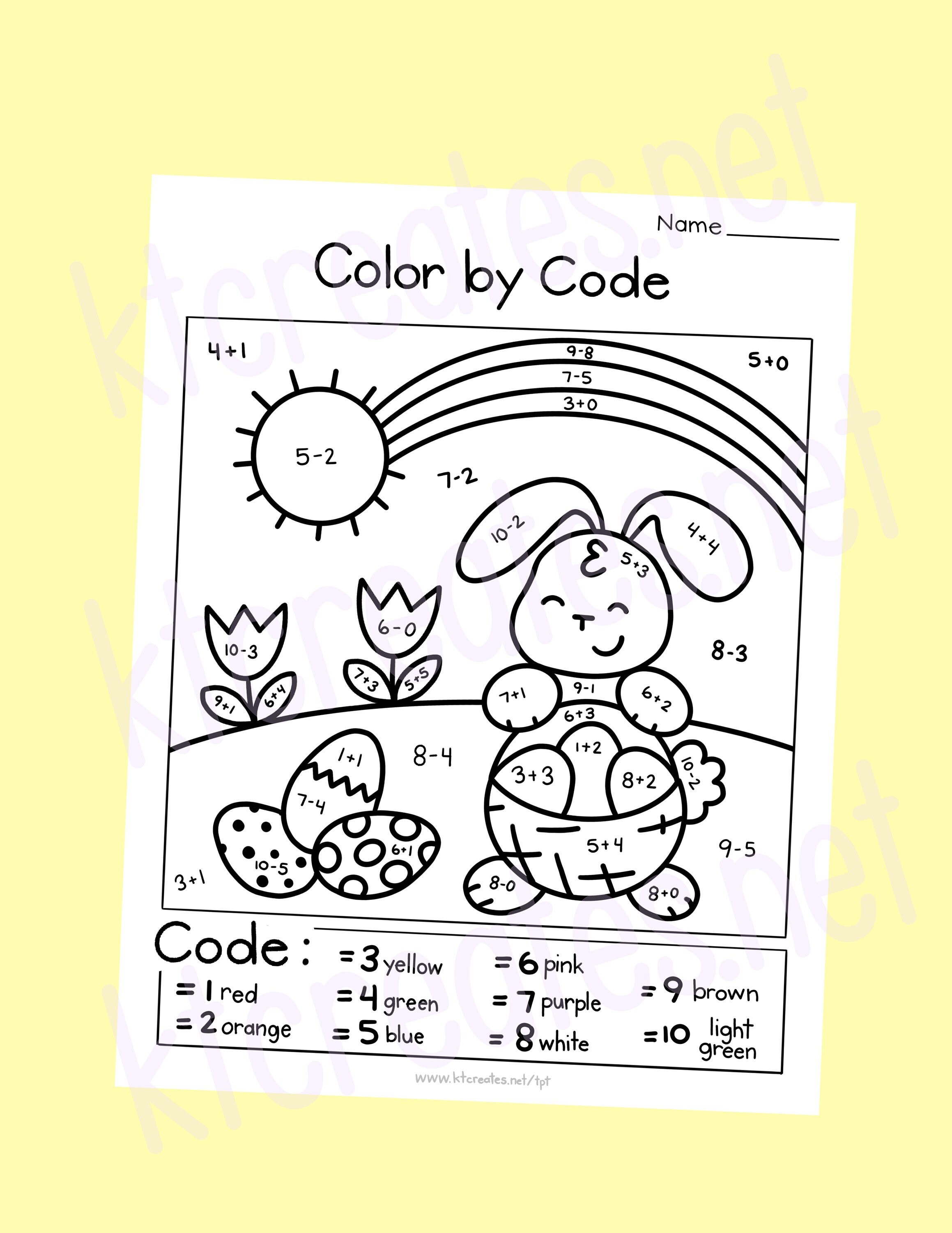 Color By Number Easter Coloring Pages [2025]