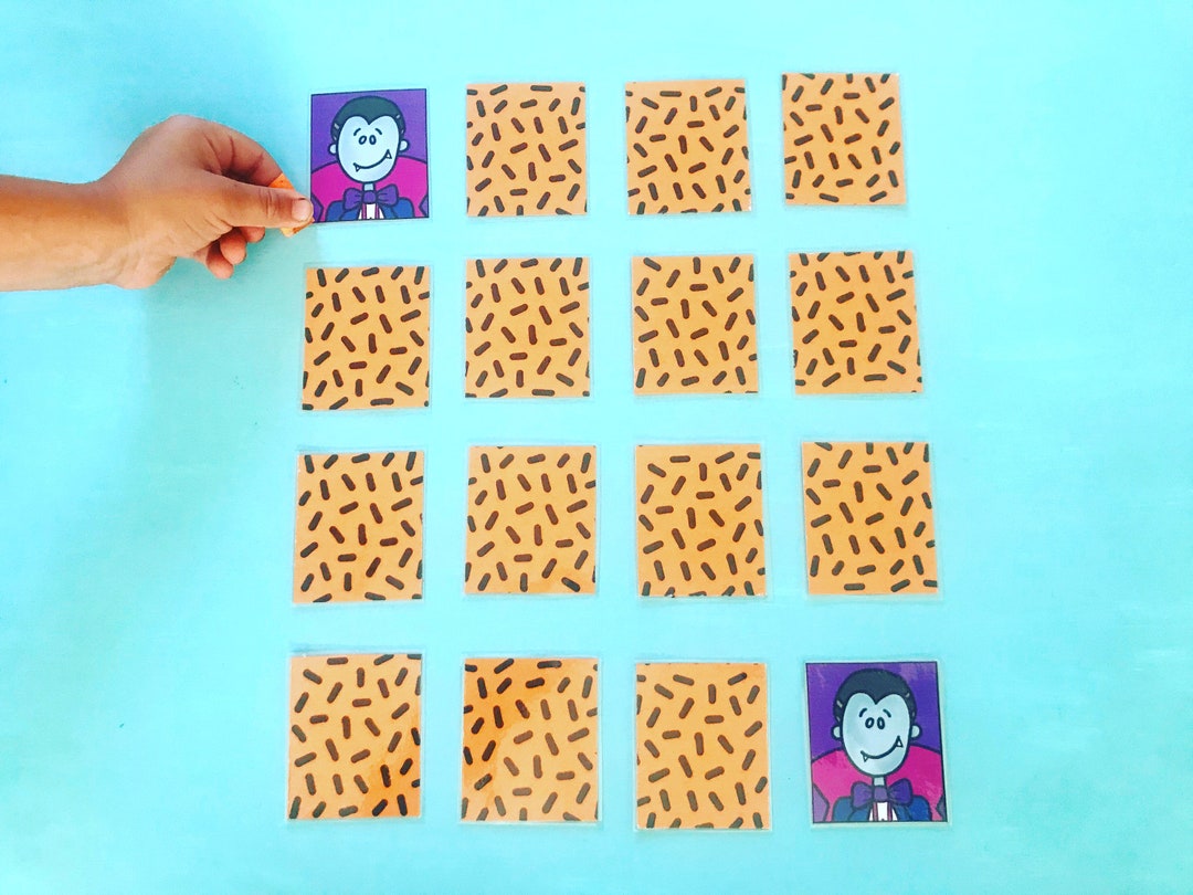 Halloween Memory Game - Etsy