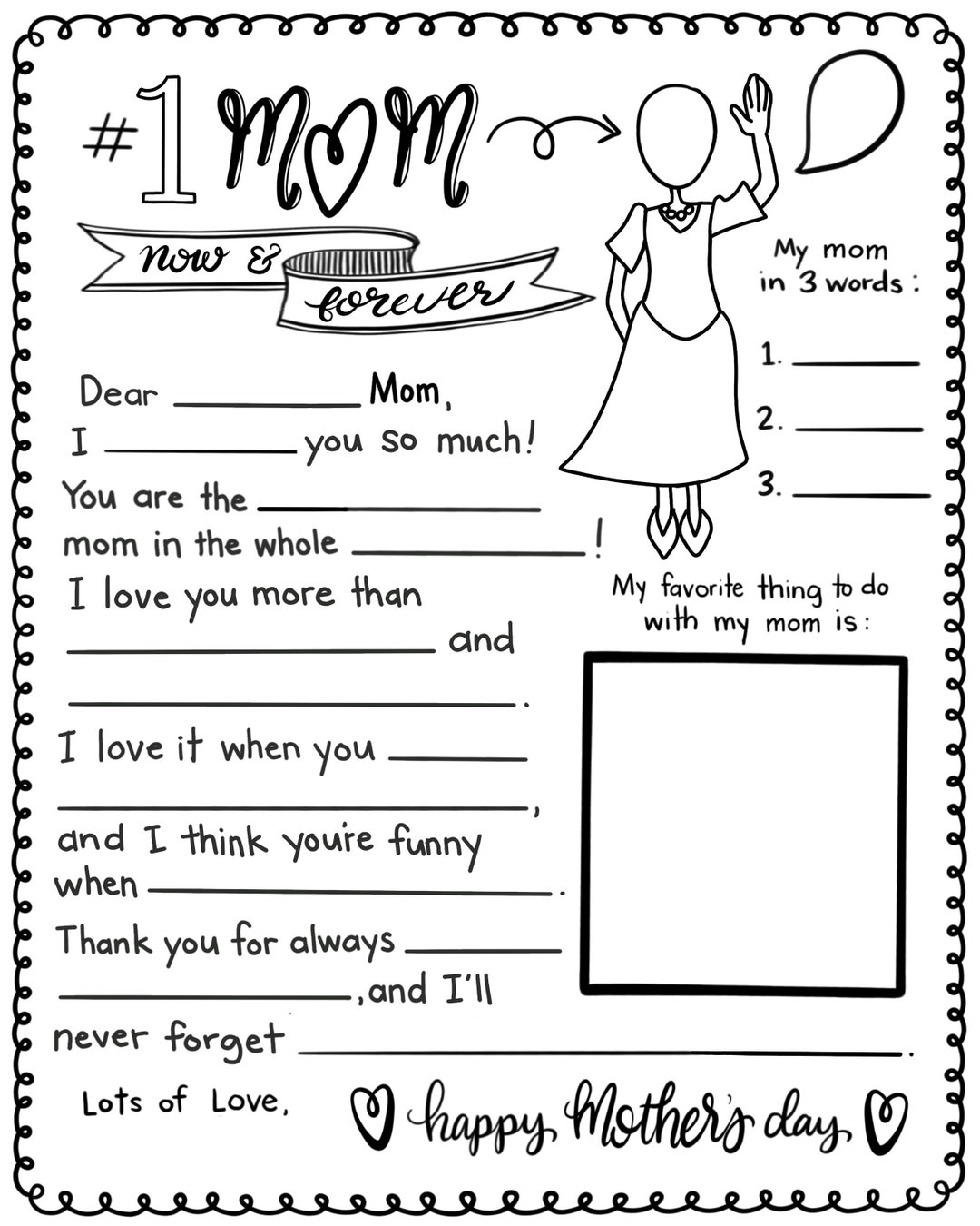 Mother’s Day Letter - Etsy