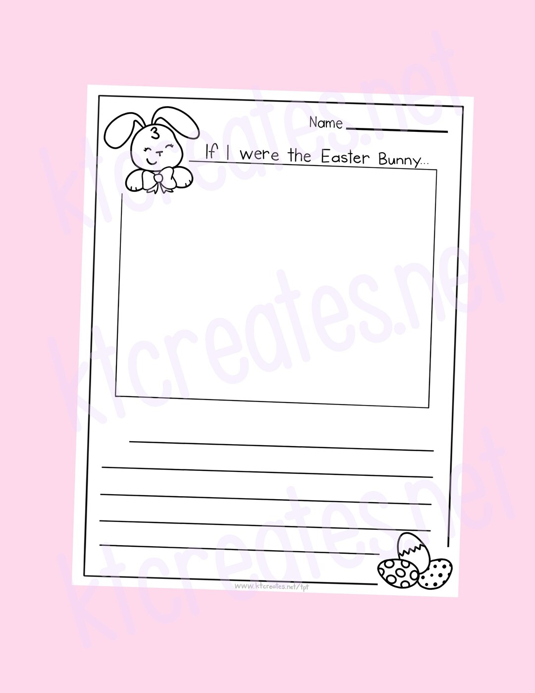 Easter Writing/drawing Prompt-“if I Were the Easter Bunny...” - Etsy