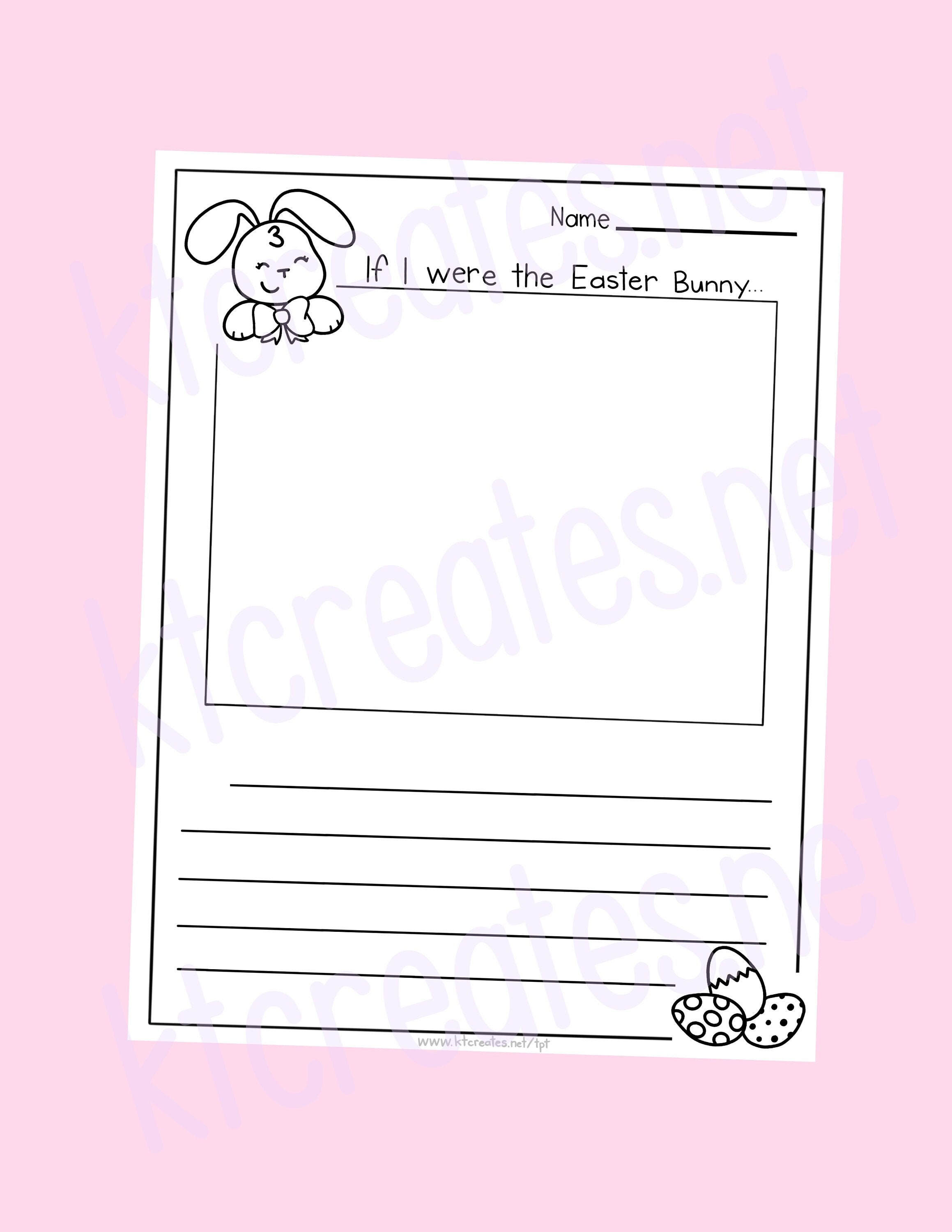 Easter Writing/drawing Prompt-“if I Were the Easter Bunny...” - Etsy