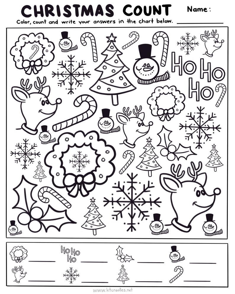 Christmas I Spy Activity - Etsy