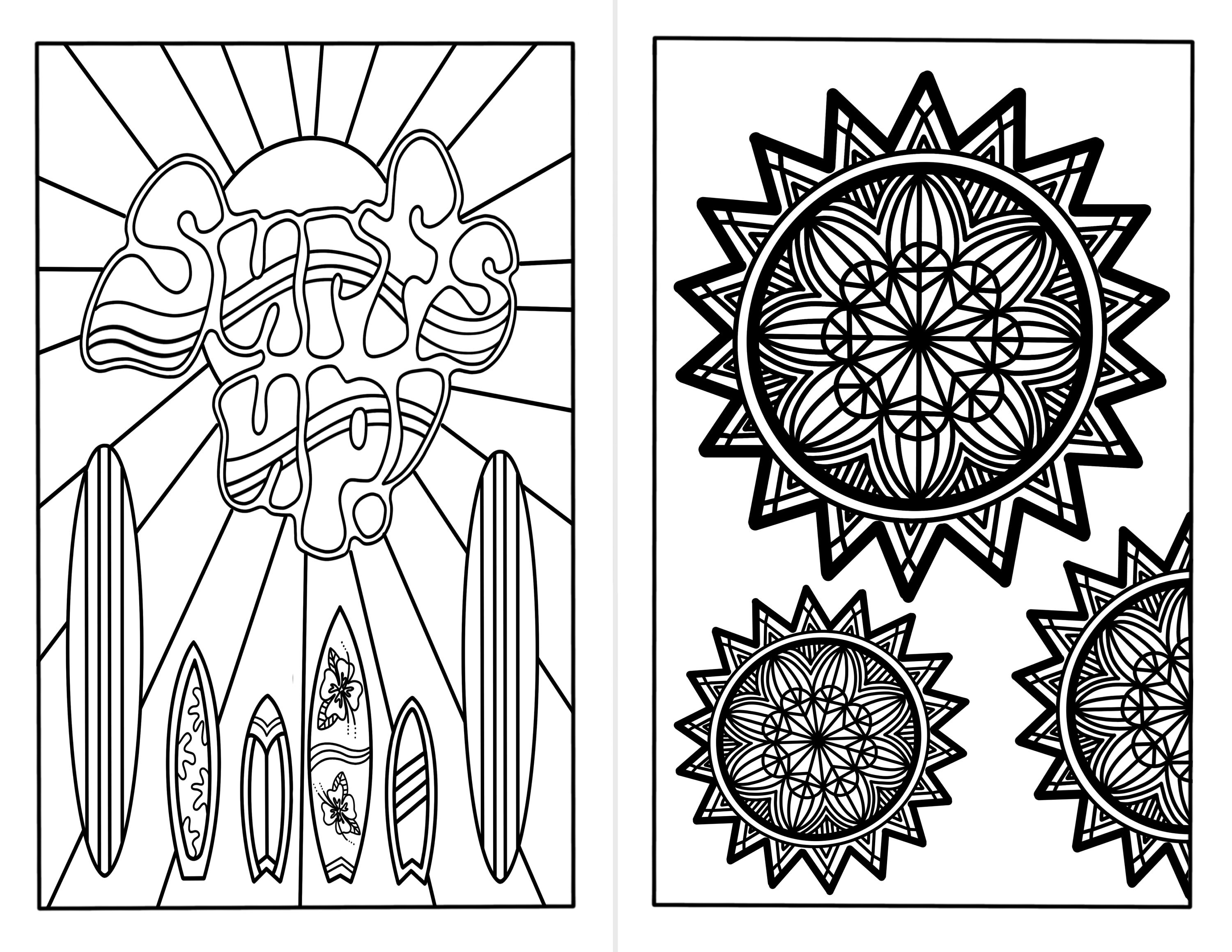 Summer Fun Printable Coloring Book! - Etsy