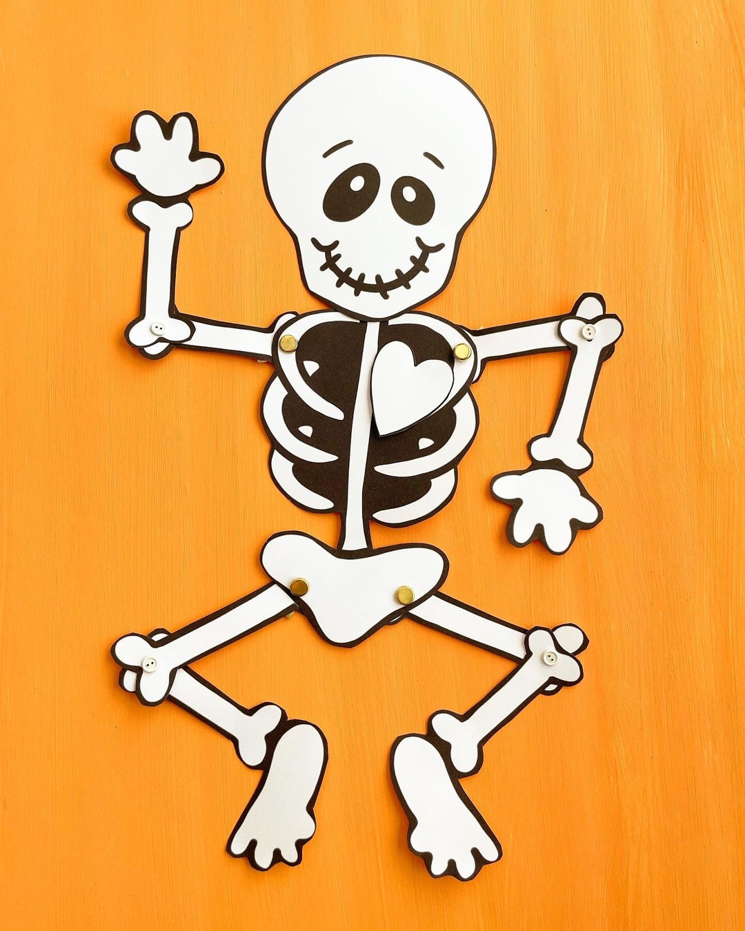 Halloween Dancing Skeleton Craft/activity - Etsy