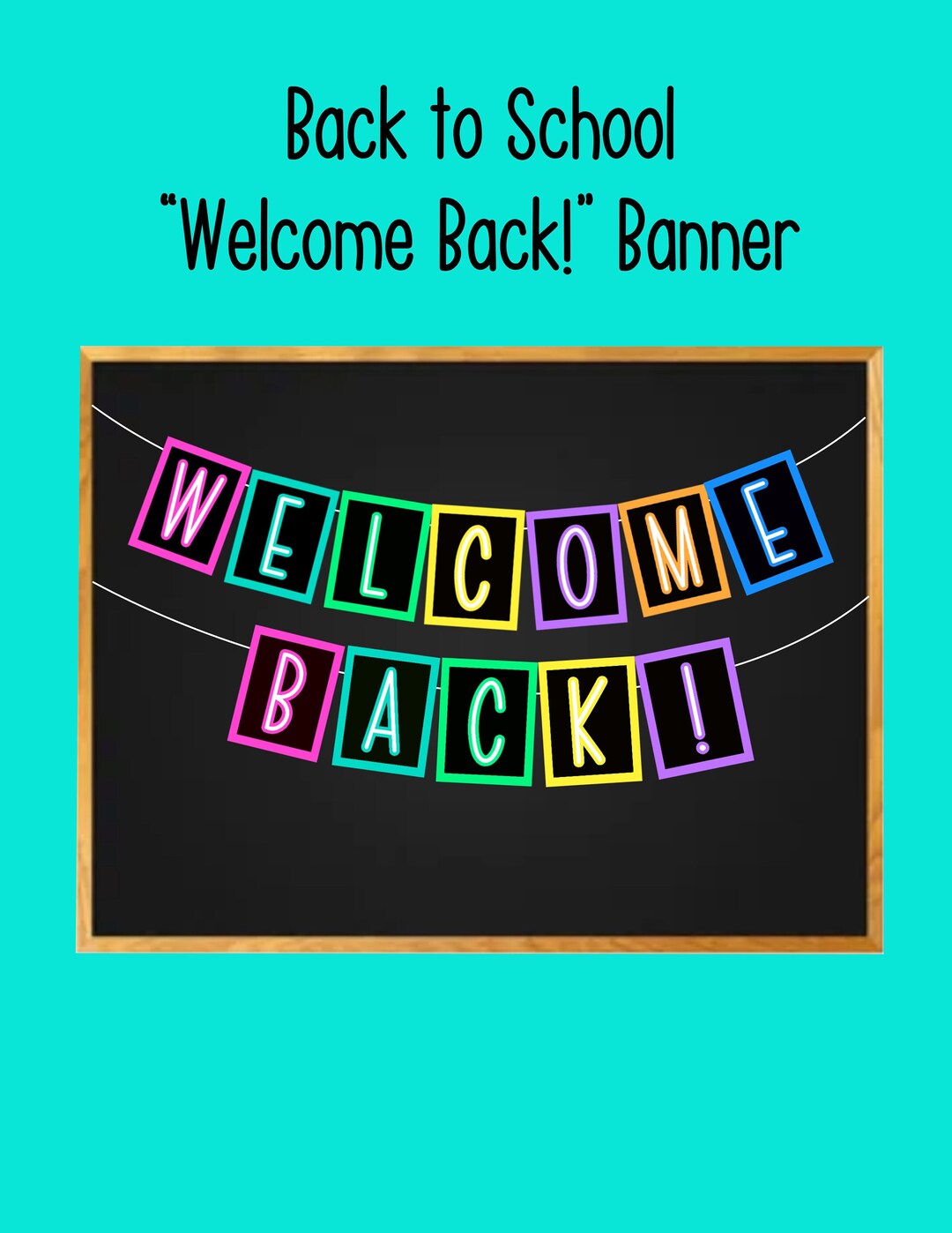 Back to School “welcome Back” Teacher, Classroom, Home Banner - Etsy