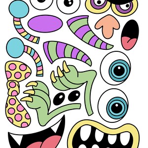 Build Your Own Monster Halloween Activity, Kids Craft - Etsy