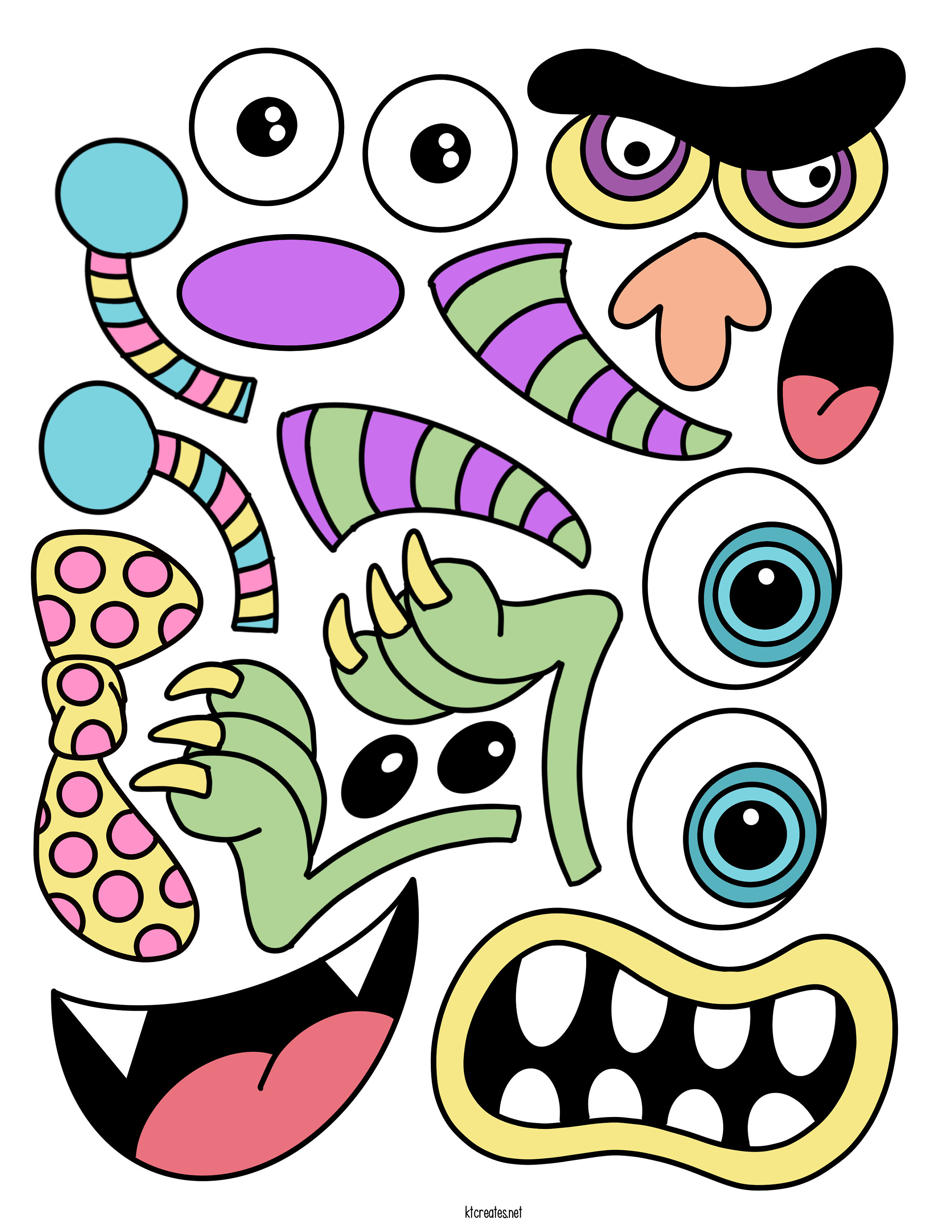 Build Your Own Monster Halloween Activity, Kids Craft - Etsy