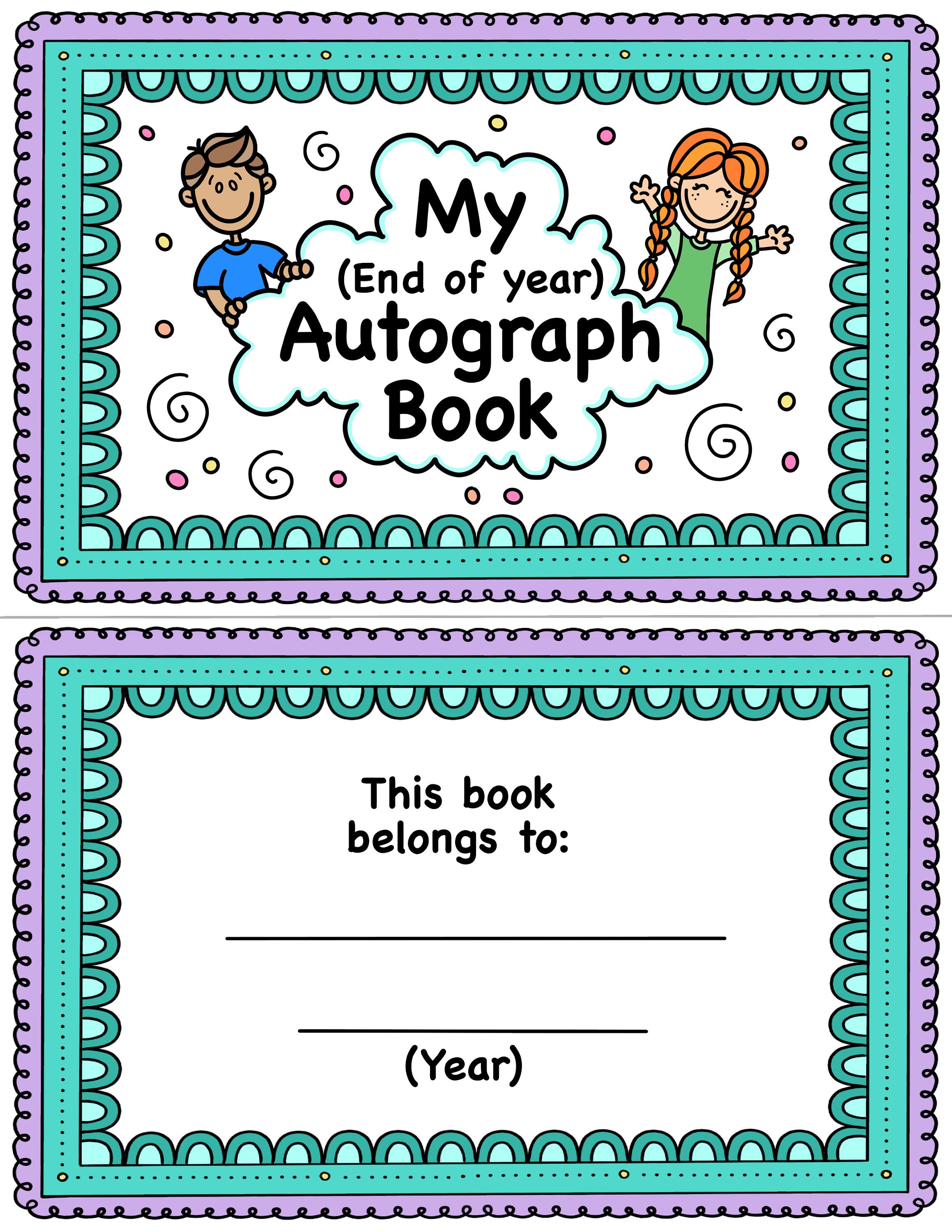 End of Year “autograph Book” - Etsy